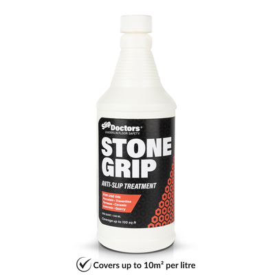 Eliminate Slippery Tile, Concrete & Stone Floors with Stone Grip