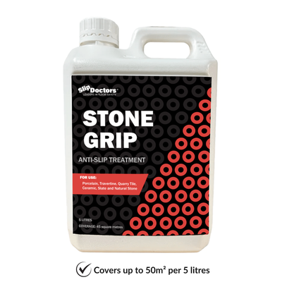 Eliminate Slippery Tile, Concrete & Stone Floors with Stone Grip