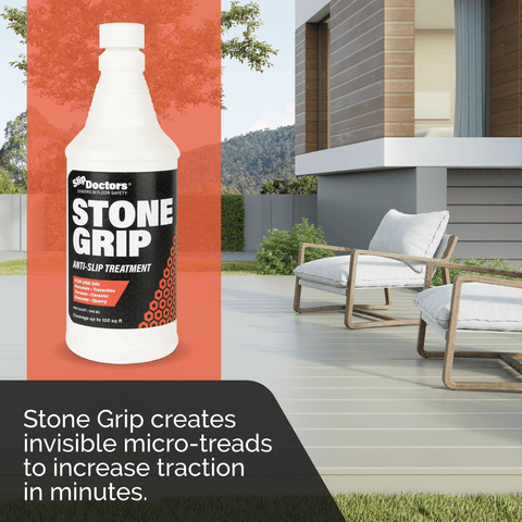 Eliminate Slippery Tile, Concrete & Stone Floors with Stone Grip
