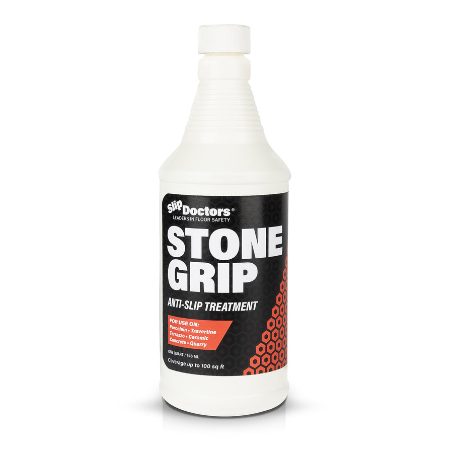 Eliminate Slippery Tile, Concrete & Stone Floors with Stone Grip